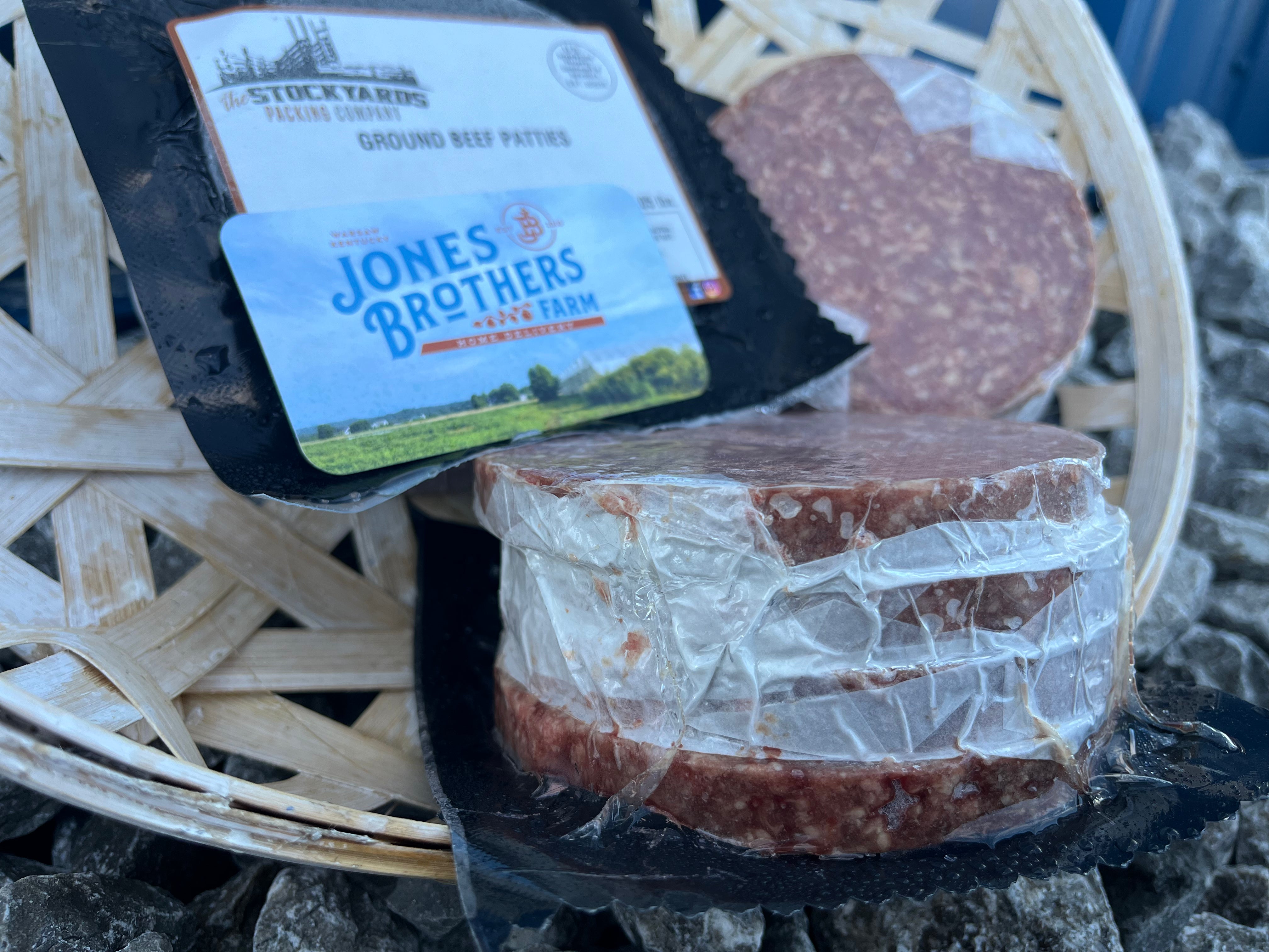 Farm-Raised Ground Beef Patties (1 lbs / 4 Patties) – Jones Brothers Farms
